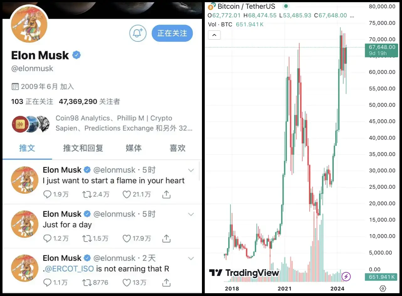 馬斯克再次換上激光眼，帶動Meme幣「DMAGA」暴漲50倍 - Coincaso
