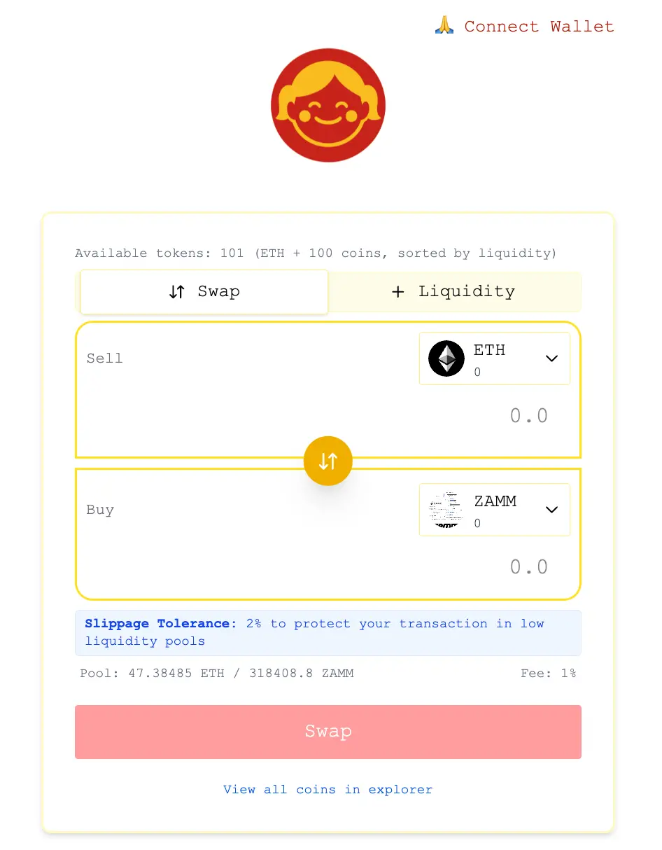 24 小時漲幅 100%，一文讀懂 ETH 生態新項目 ZAMM - Coincaso
